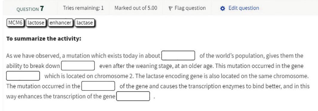 Introducing Evolution of the Human Lactase Gene Using an Online ...