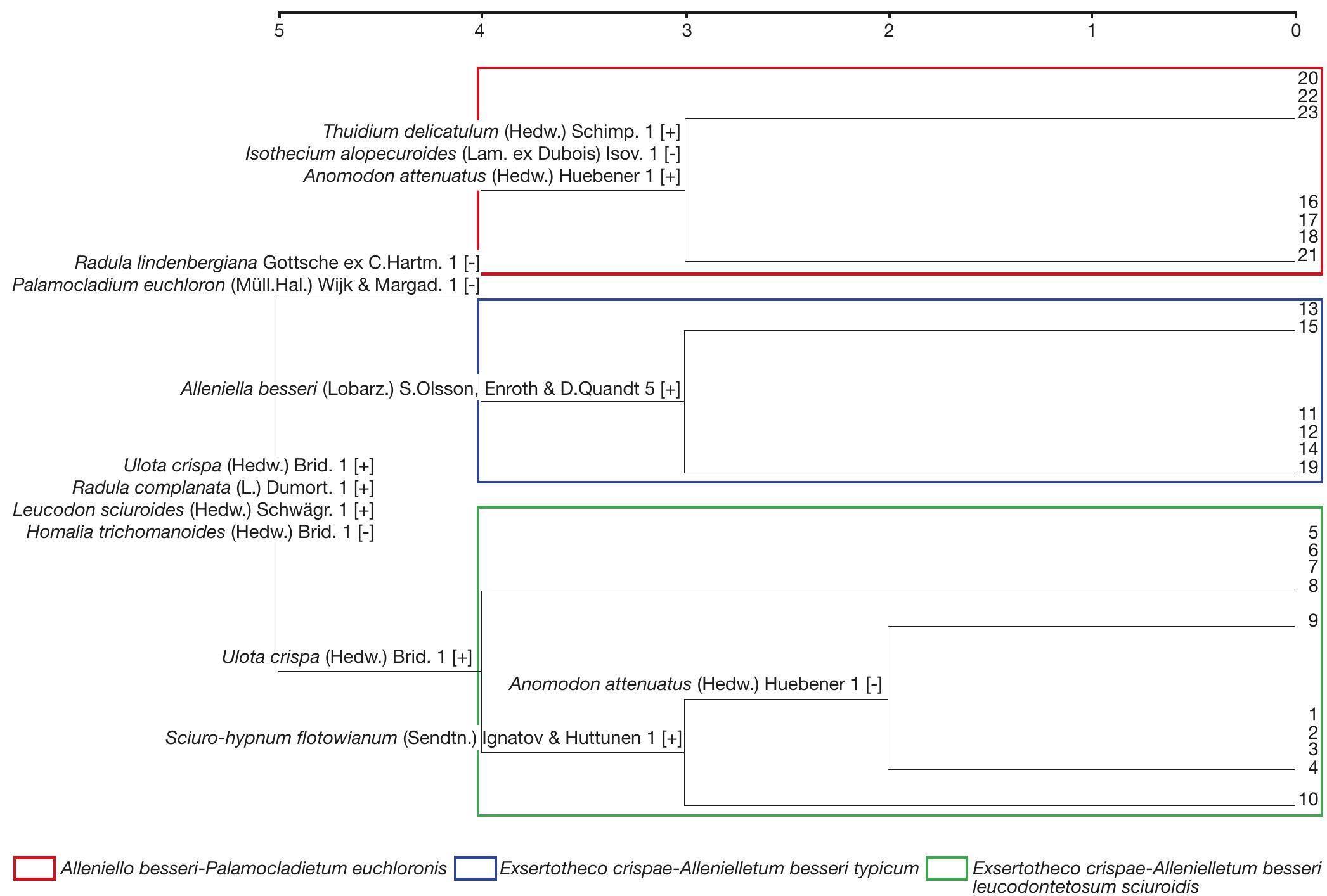 The Epiphytic Bryophyte Vegetation of Buxus sempervirens L. Forests in ...