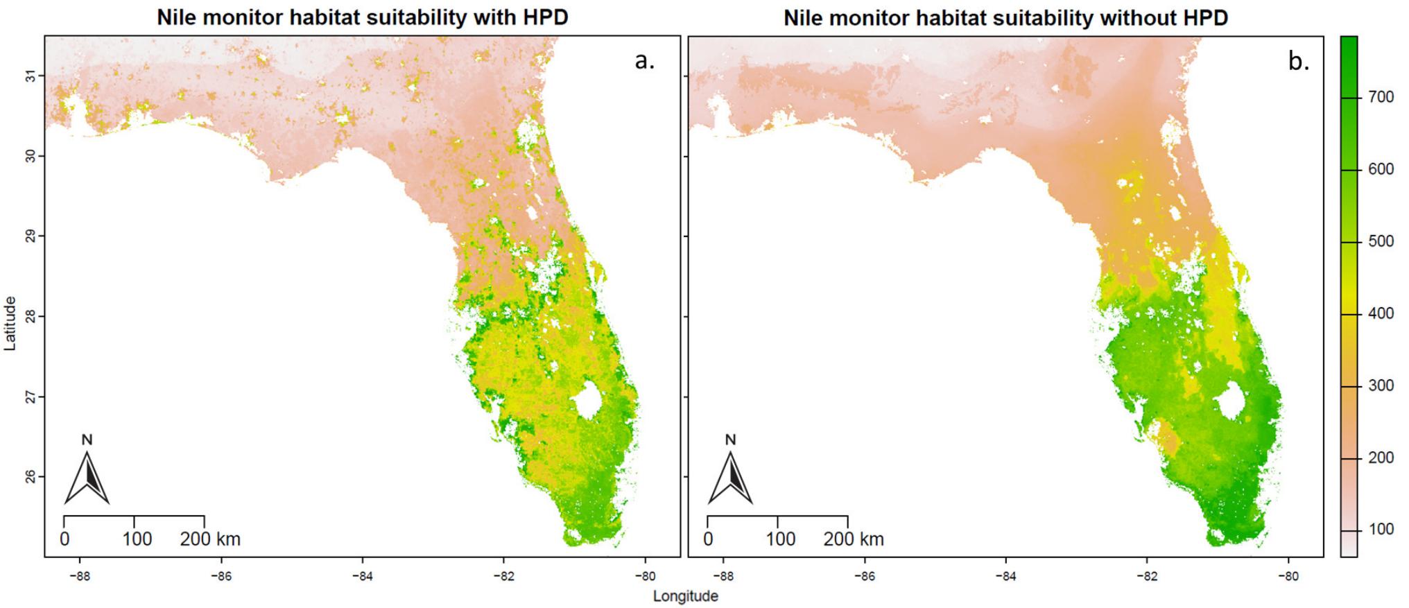 Nile Monitor Distribution Models to Aid Regional Mitigation Efforts