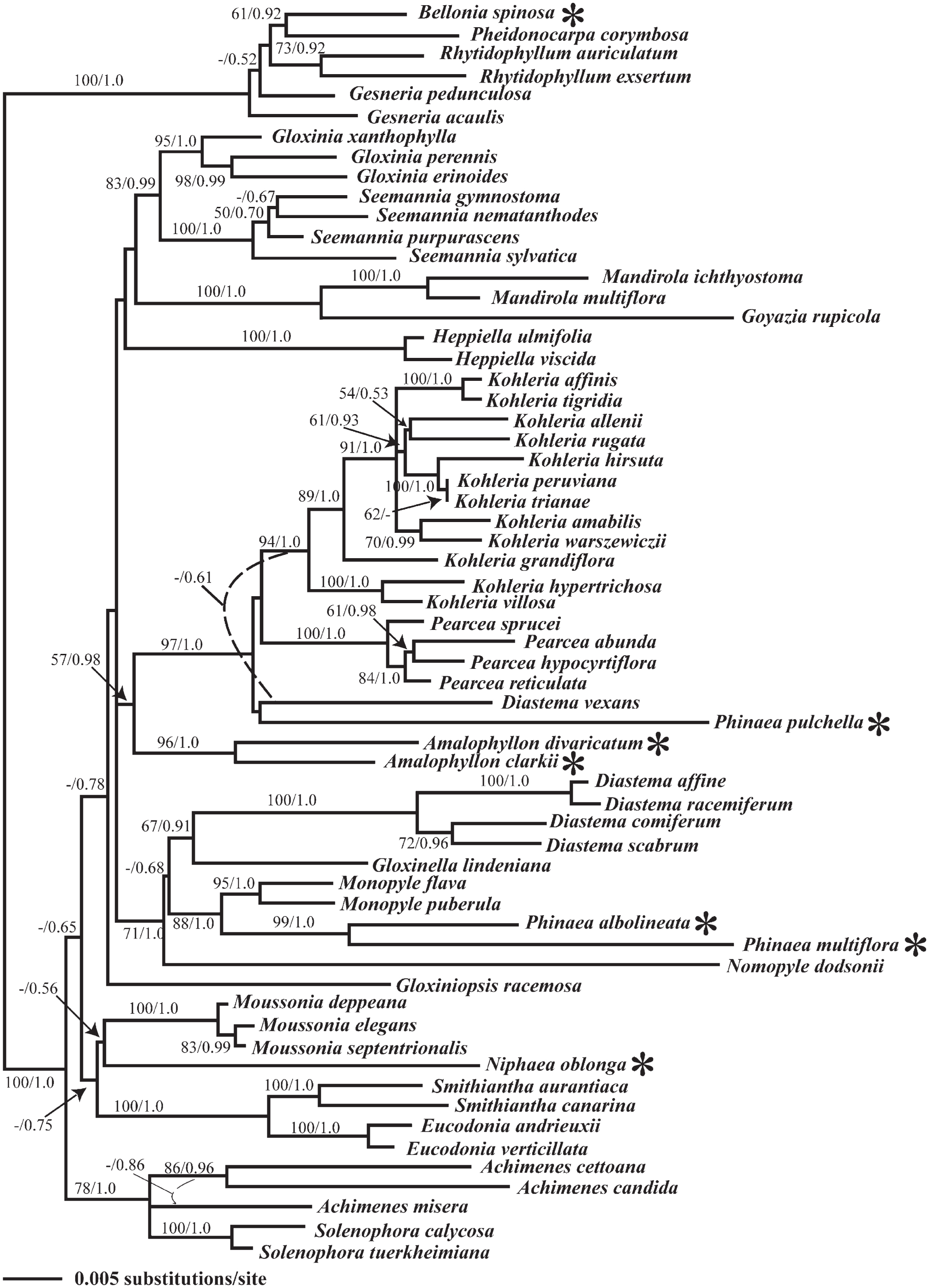 Independent Origin of Radial Floral Symmetry in the Gloxinieae ...